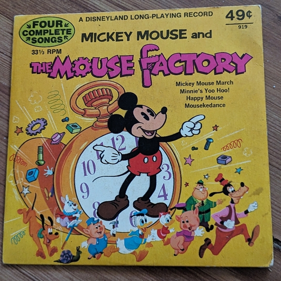 Disney | Media | Vinyl Album The Mouse Factory Presents Mickey And ...